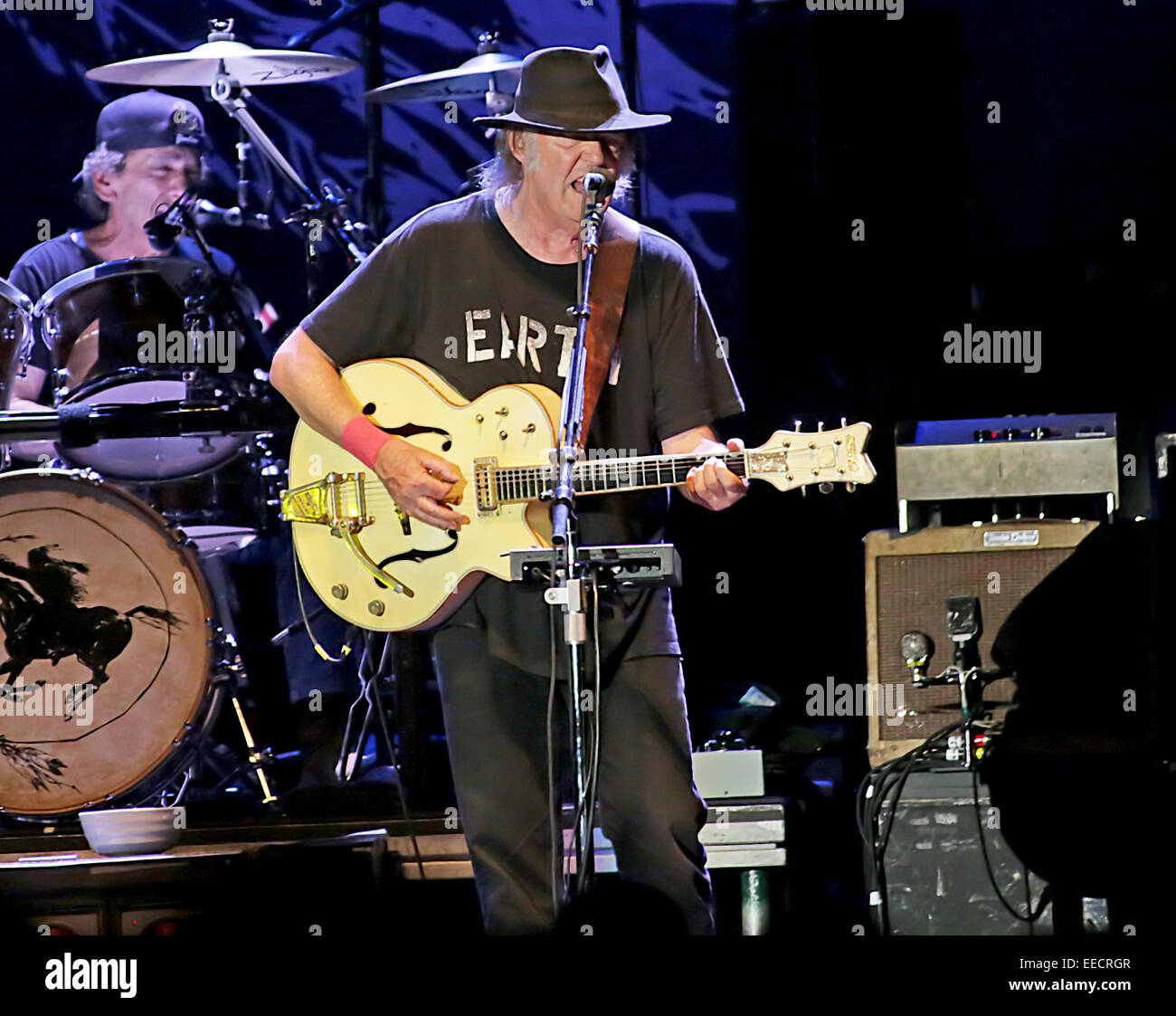 Neil Young performs live at Liverpool's Echo Arena Featuring: Neil ...