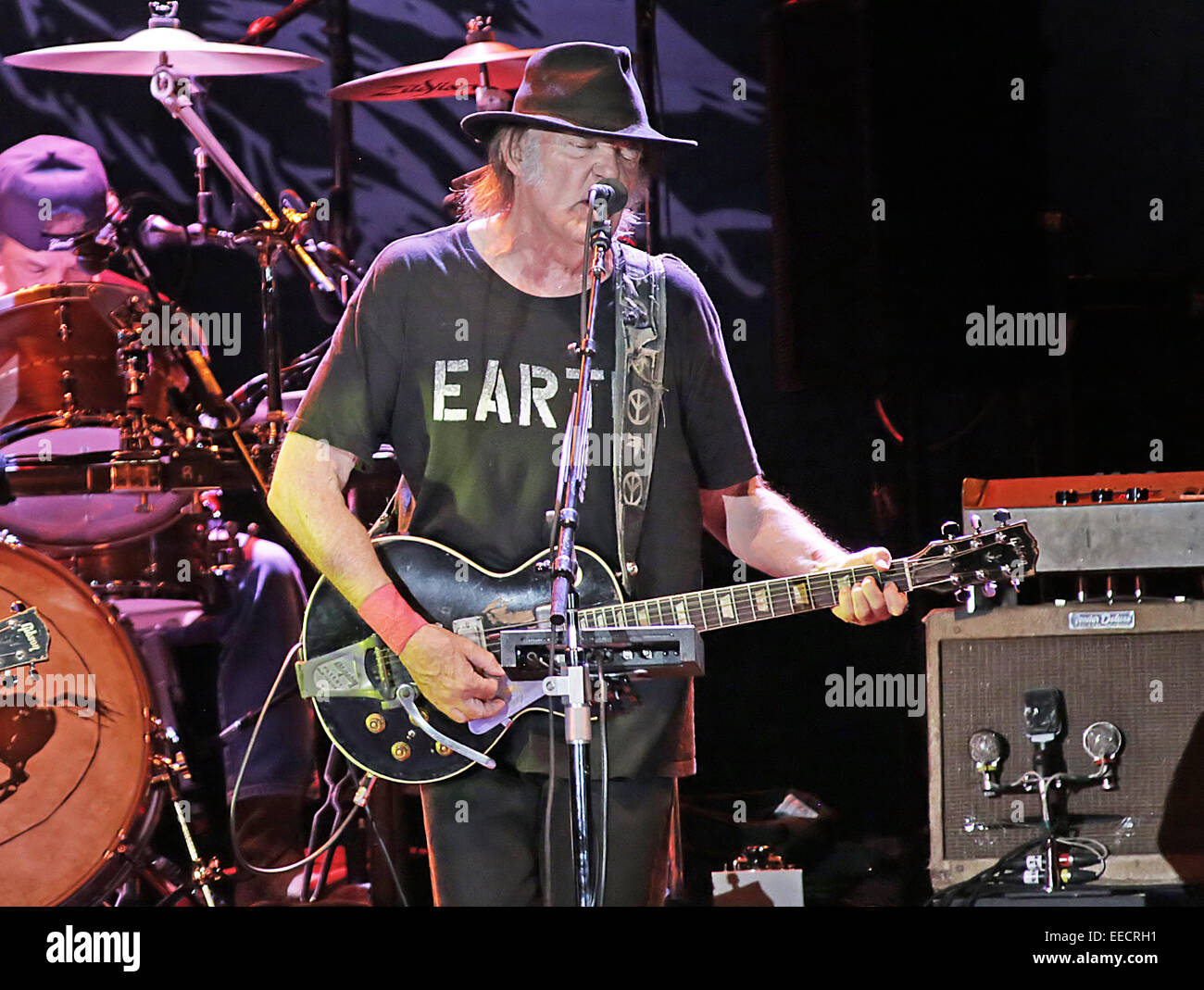Neil Young performs live at Liverpool's Echo Arena Featuring: Neil ...