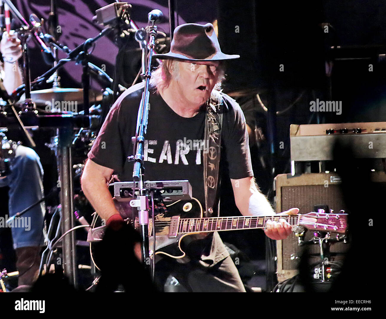 Neil Young performs live at Liverpool's Echo Arena Featuring: Neil ...