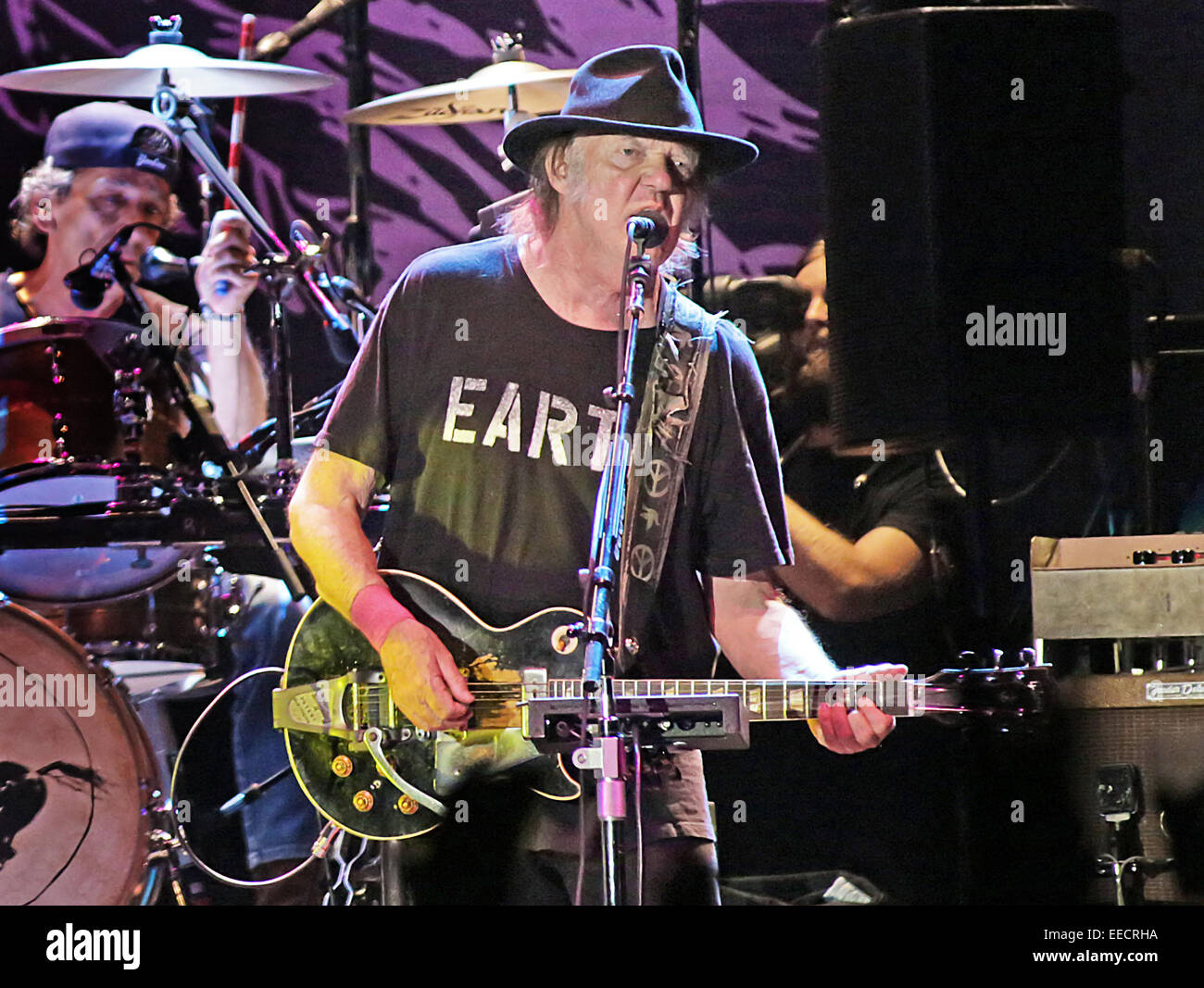 Neil Young performs live at Liverpool's Echo Arena Featuring: Neil ...