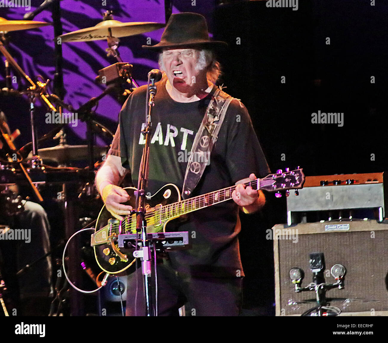 Neil Young performs live at Liverpool's Echo Arena Featuring: Neil ...