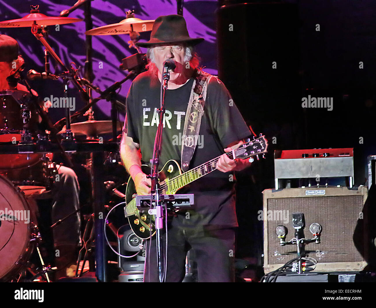 Neil Young performs live at Liverpool's Echo Arena Featuring: Neil ...