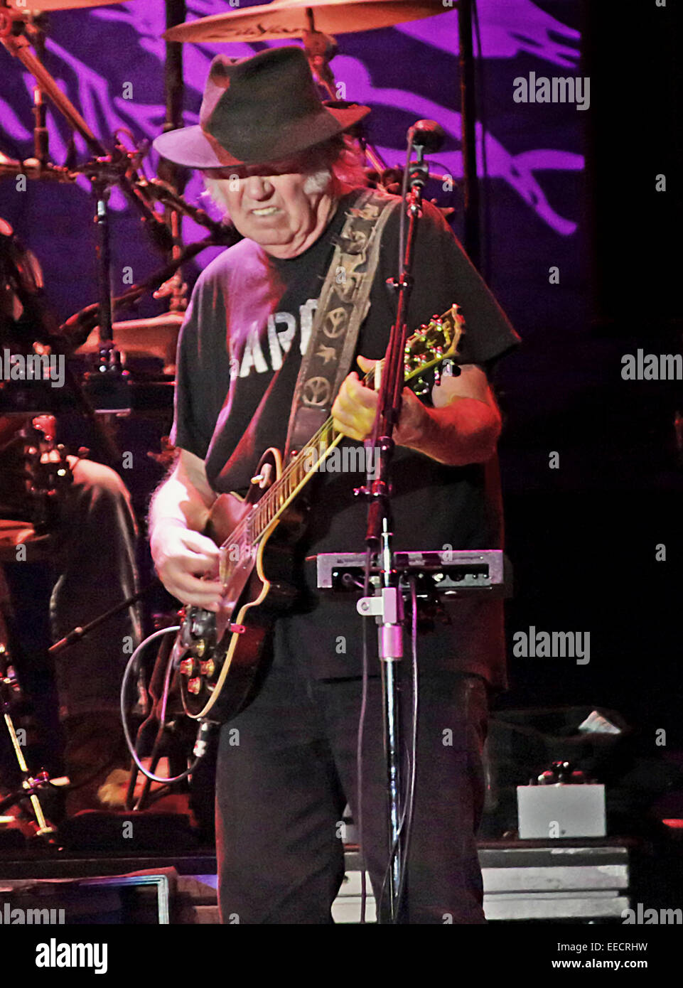 Neil Young performs live at Liverpool's Echo Arena Featuring: Neil ...