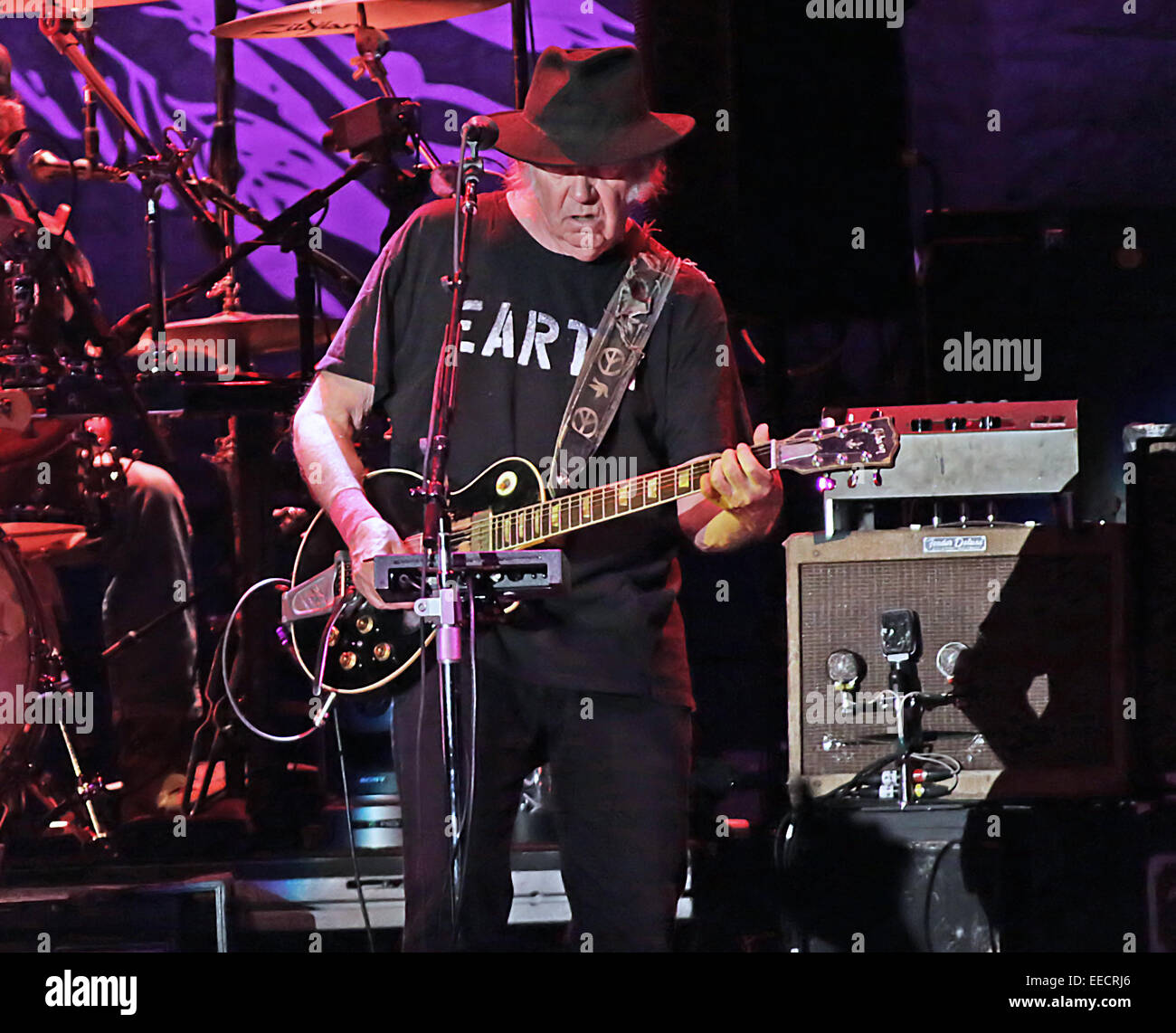 Neil Young performs live at Liverpool's Echo Arena Featuring: Neil ...