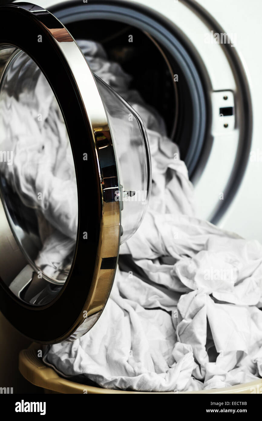 Preparation for washing machine Stock Photo - Alamy