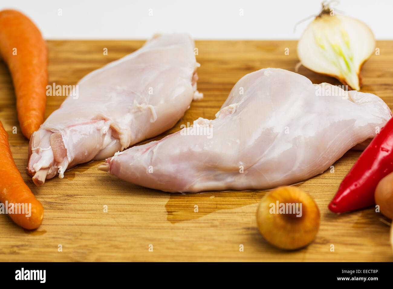 Raw rabbit meat spice hi-res stock photography and images - Alamy