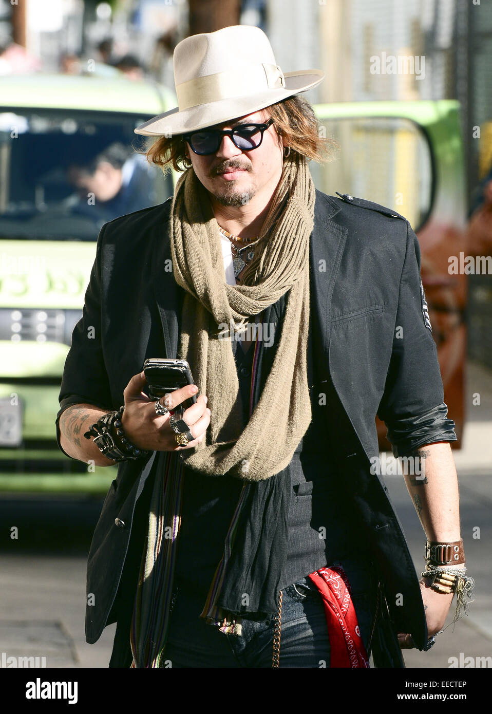 Hollywood, California, USA. 15th Jan, 2015. A Johnny Depp look alike ...