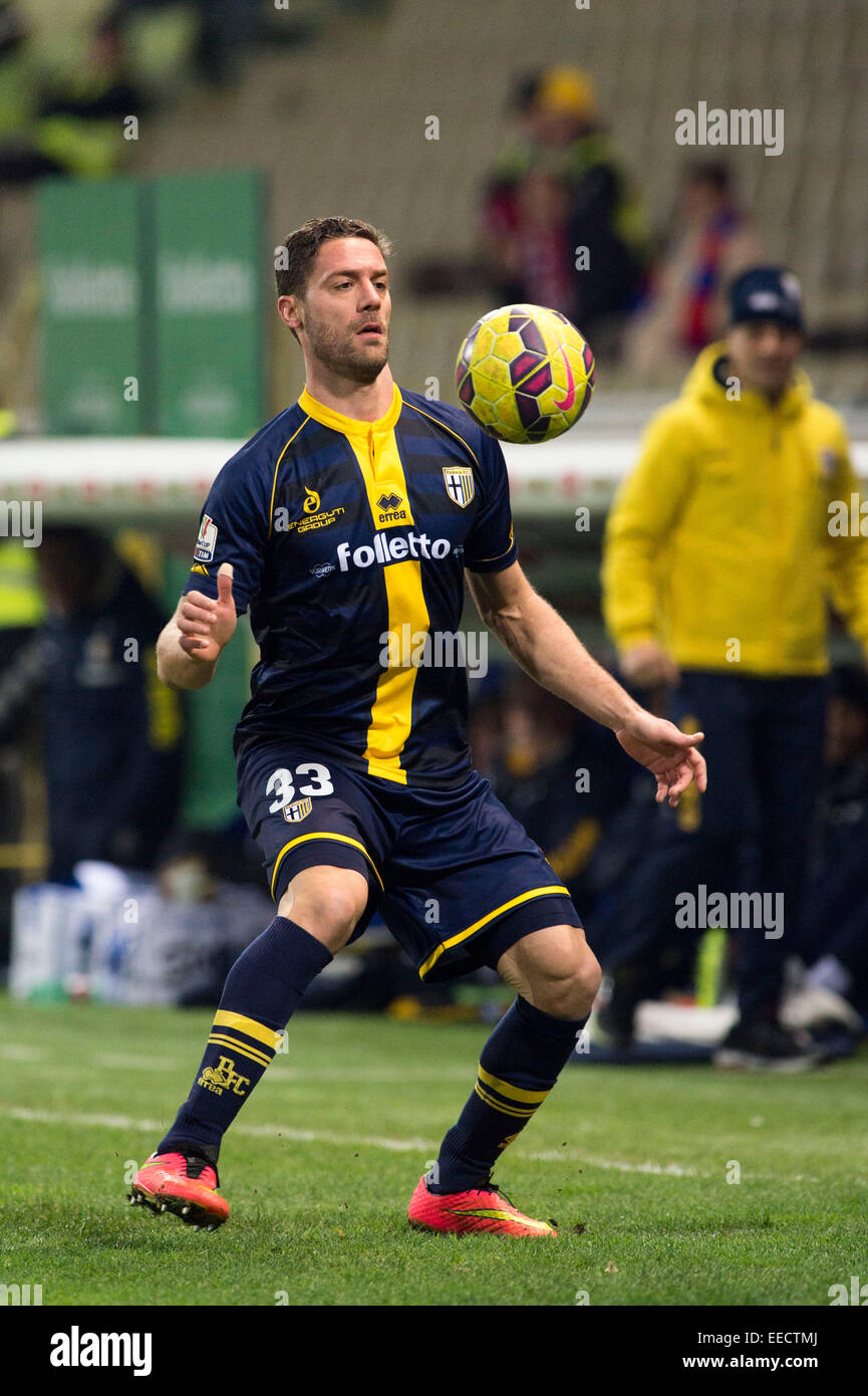 Parma, Italy. 14th Jan, 2015. Andrea Rispoli (Parma) Football/Soccer ...