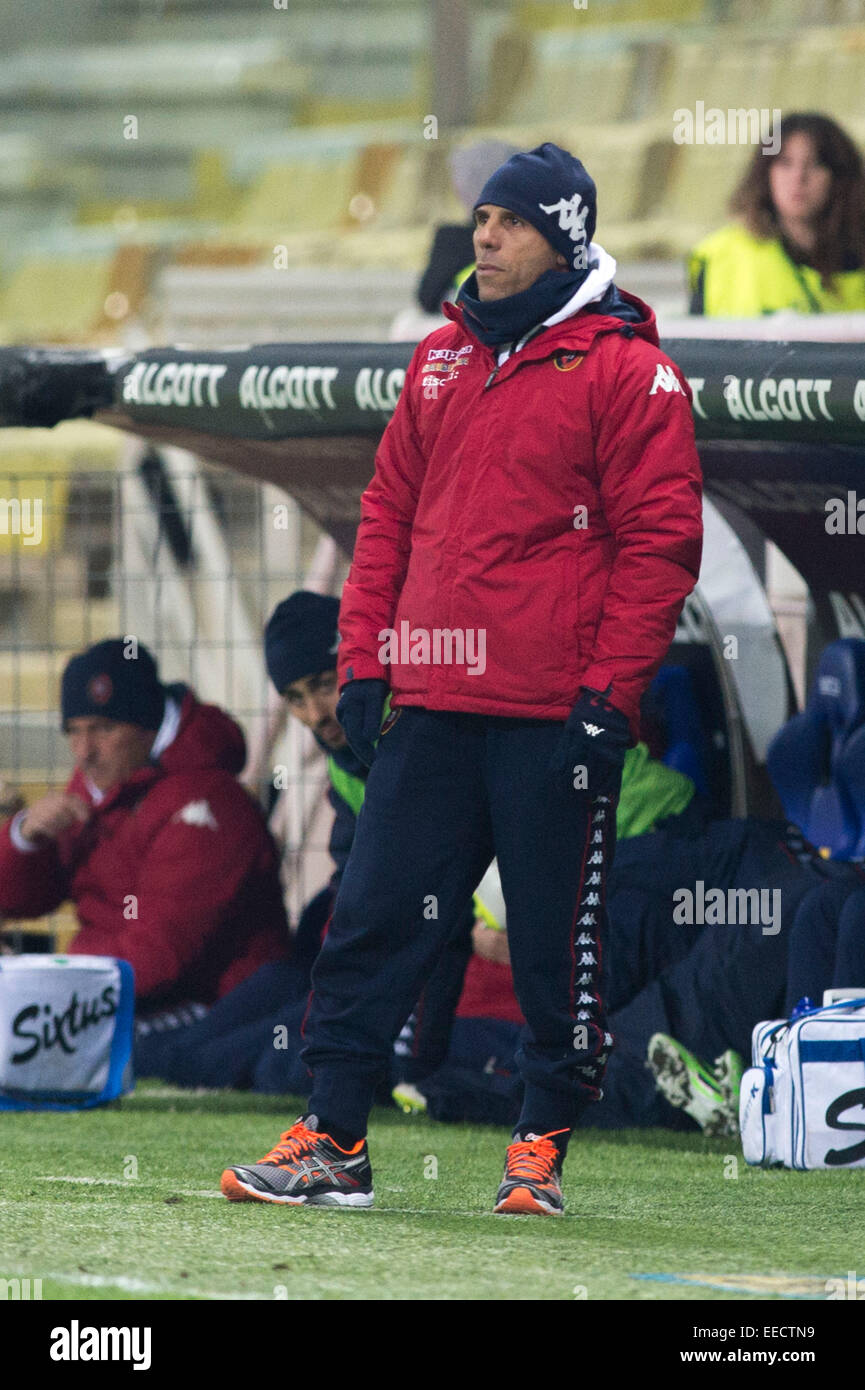 Parma, Italy. 14th Jan, 2015. Gianfranco Zola (Cagliari) Football ...