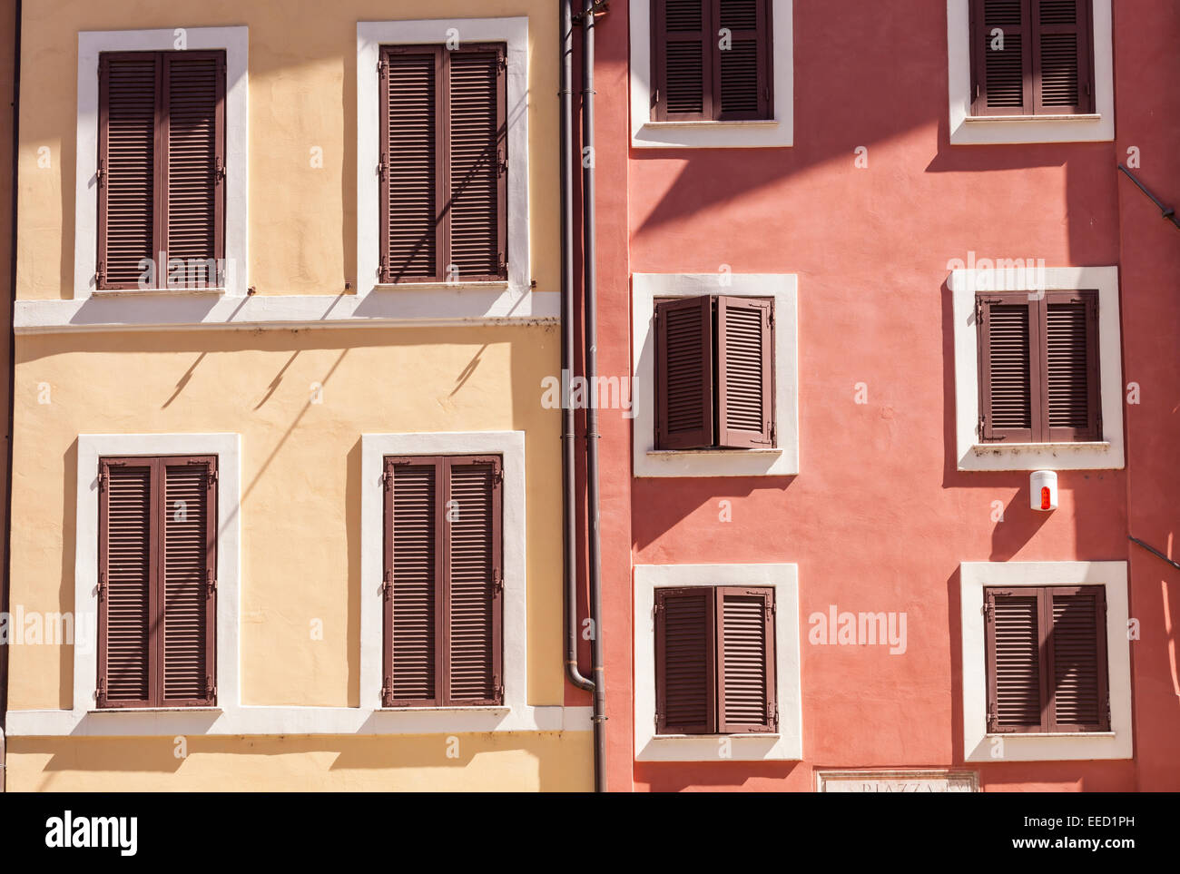 Colourful building facades near Campo de' Fiori, Rome Stock Photo - Alamy