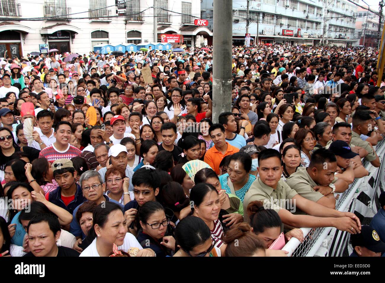 Manila Cathedral, Philippines. 16th January, 2015. Filipino Roman ...
