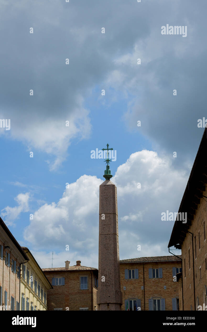cross in the middle of square in the old city Stock Photo - Alamy