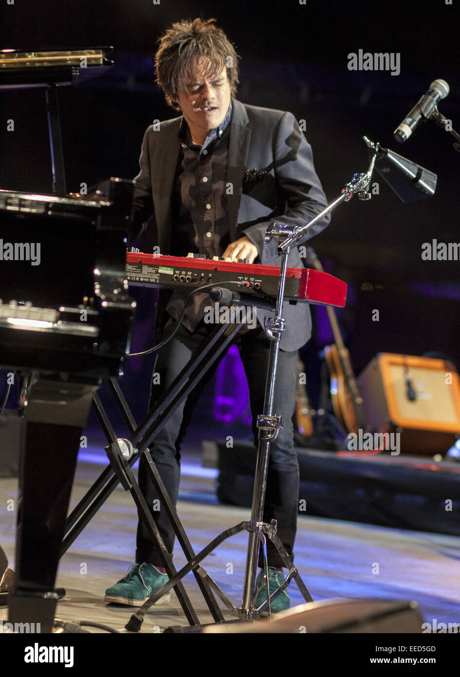 Jamie Cullum performs live at Jazz à Juan Festival Featuring: Jamie ...