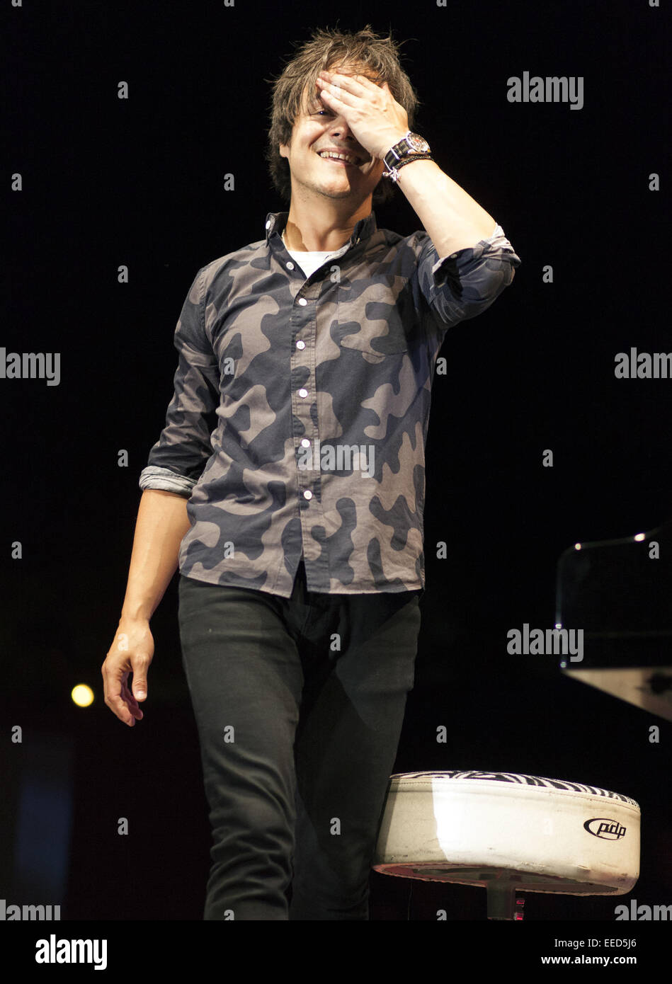 Jamie Cullum performs live at Jazz à Juan Festival Featuring: Jamie ...