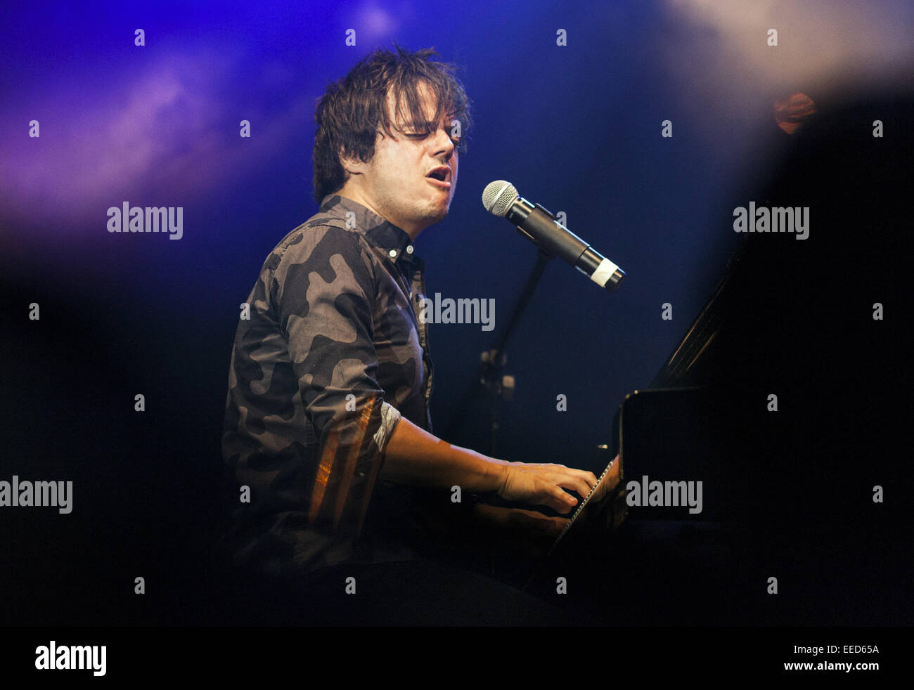 Jamie Cullum performs live at Jazz à Juan Festival Featuring: Jamie ...