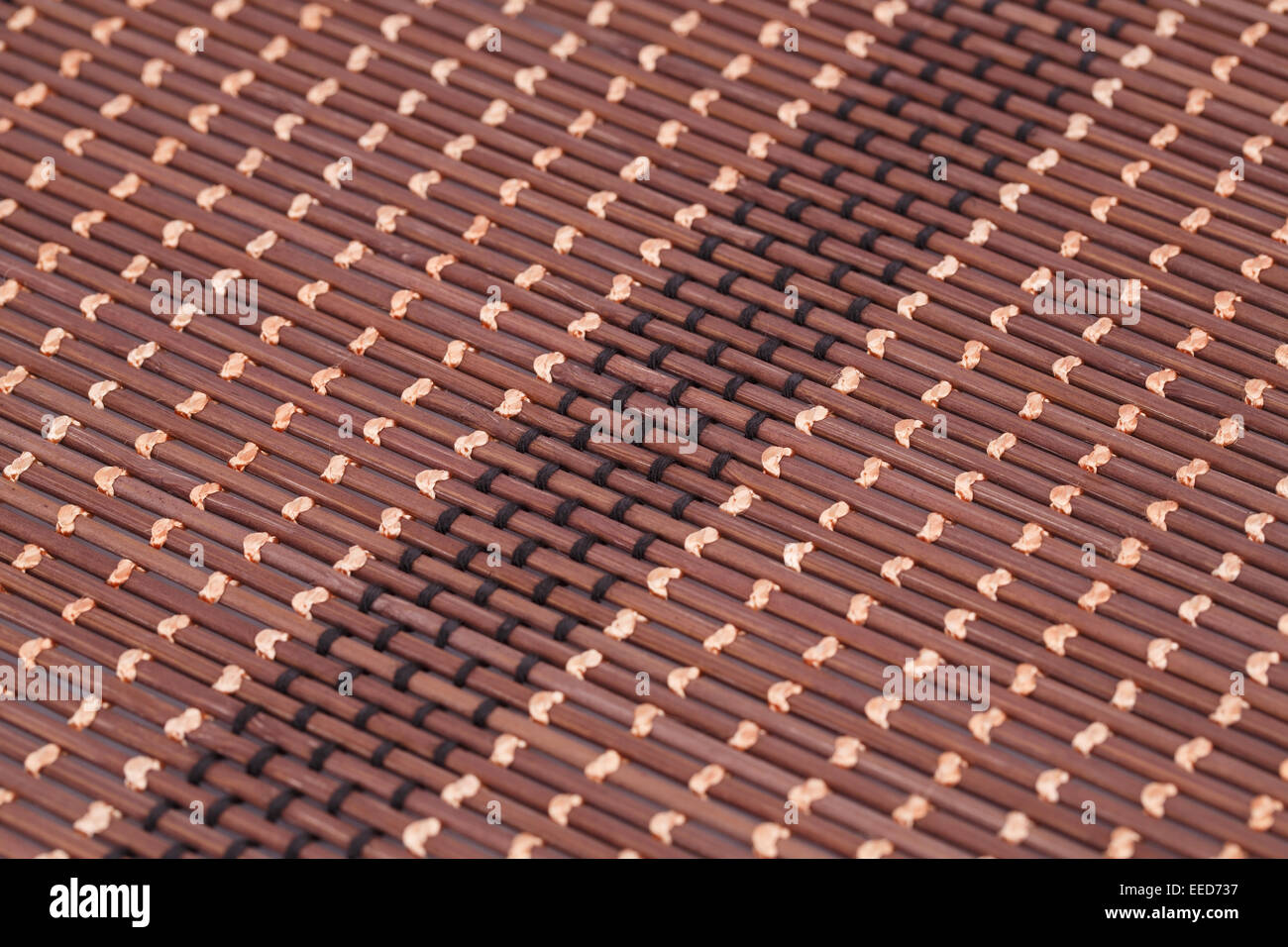 Wooden place mat texture for background, close-up image Stock Photo - Alamy