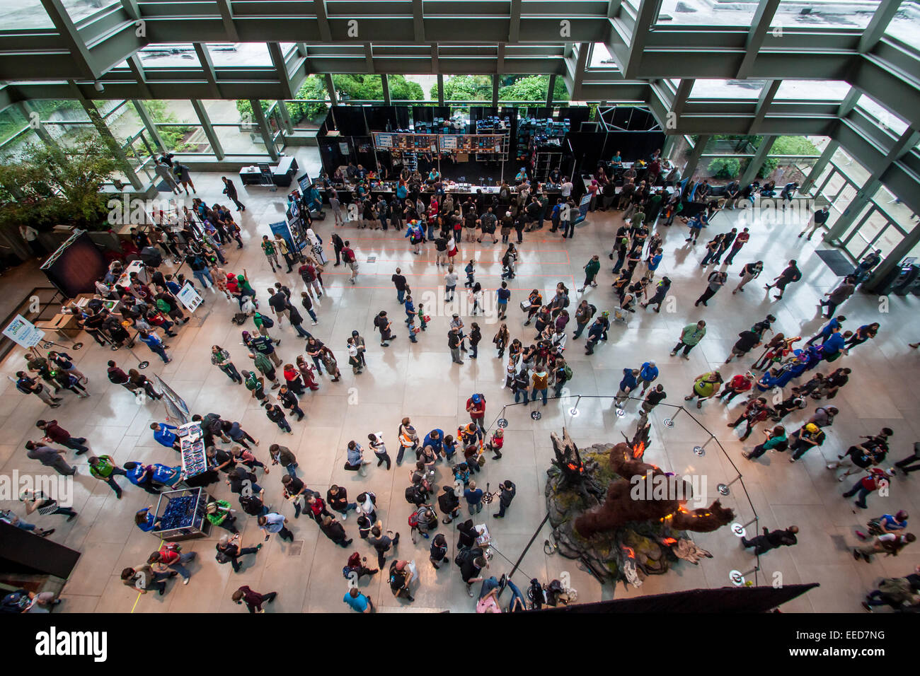 Convention goers at Penny Arcade Expo, in Seattle, 2014 Stock Photo - Alamy