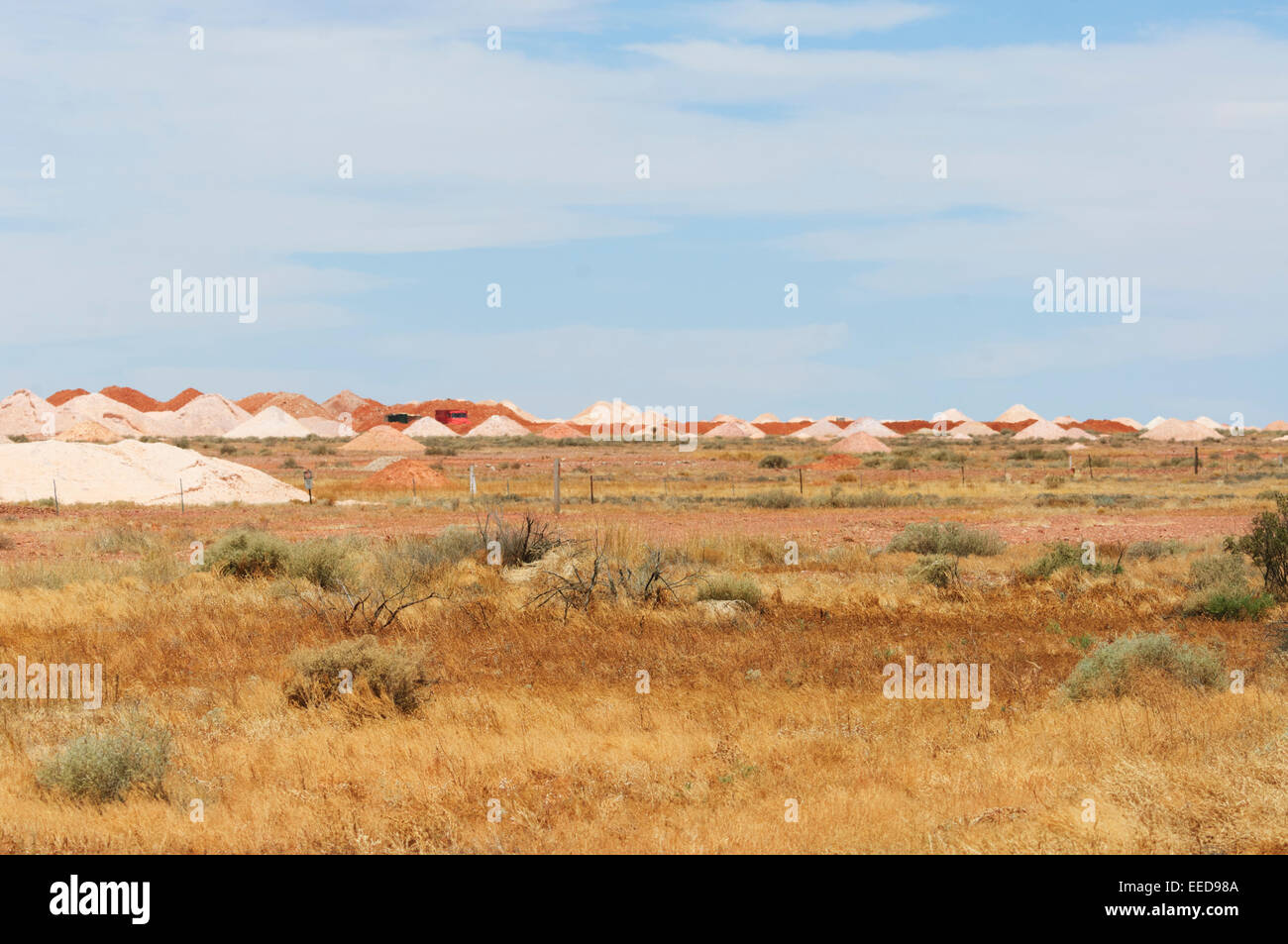 Discarded mullocks from Opal Mining, Coober Pedy, South Australia, SA ...
