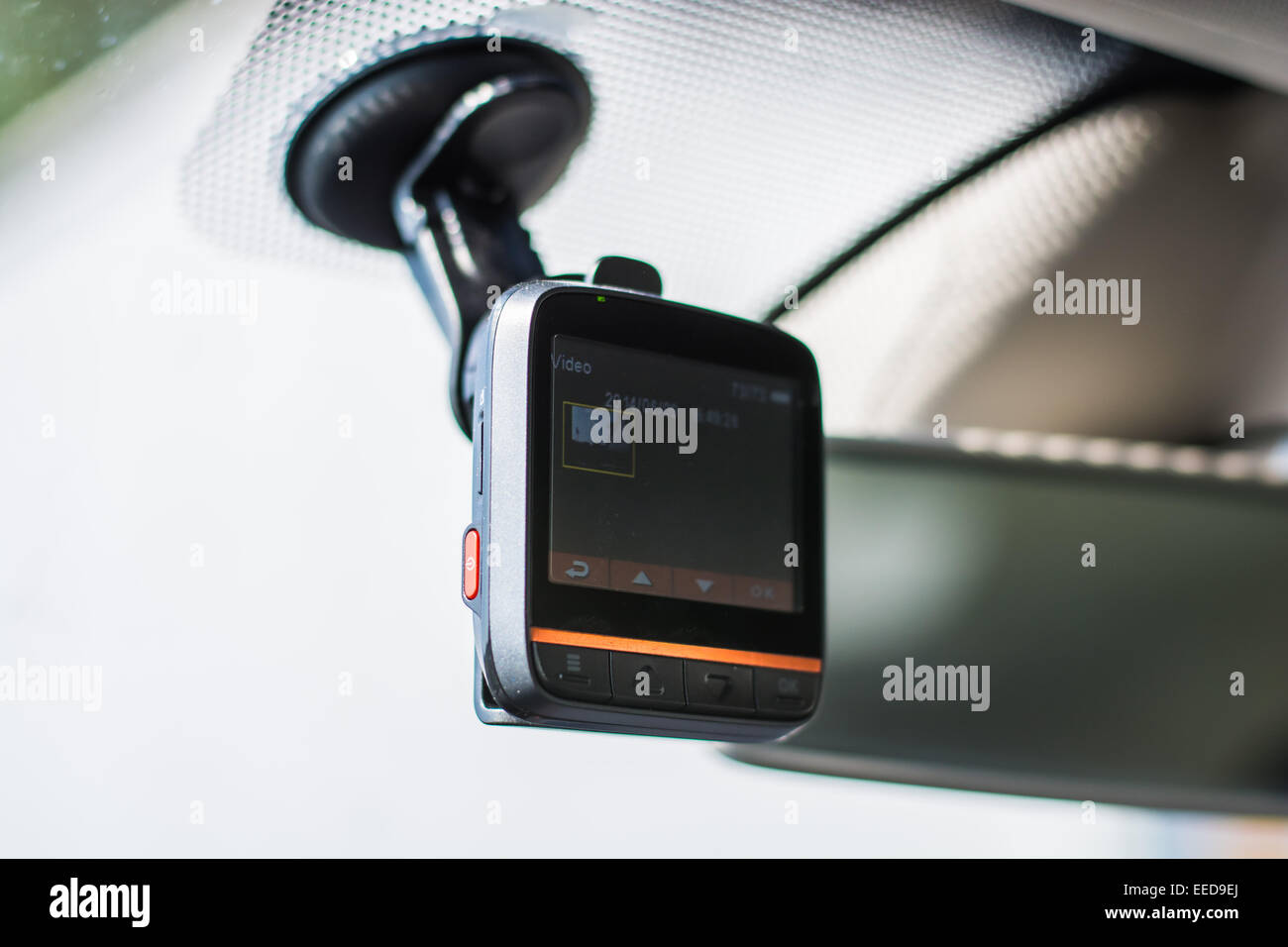 recording car camera on the front window Stock Photo - Alamy