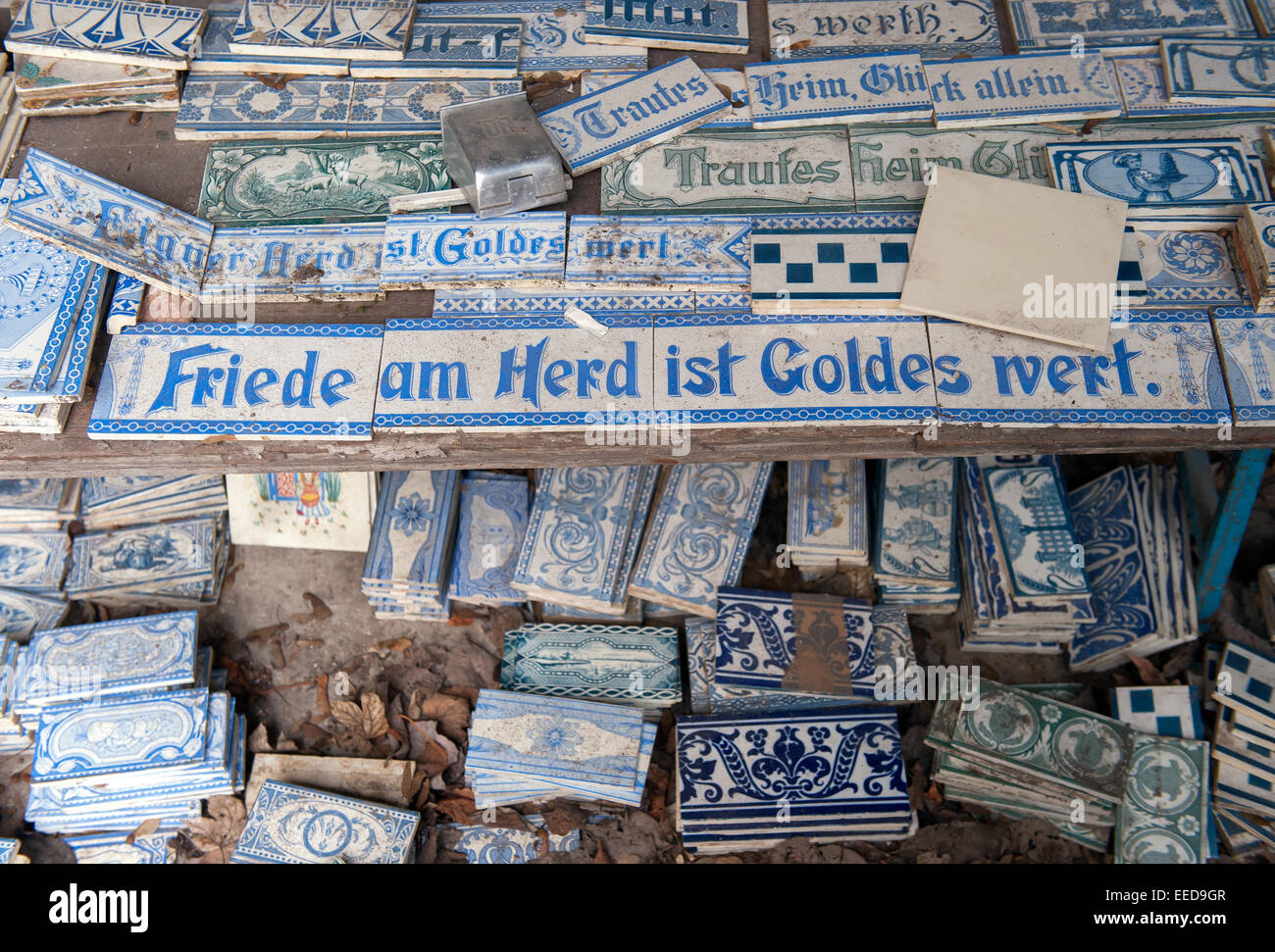 Berlin, Germany, lettered tiles Stock Photo - Alamy