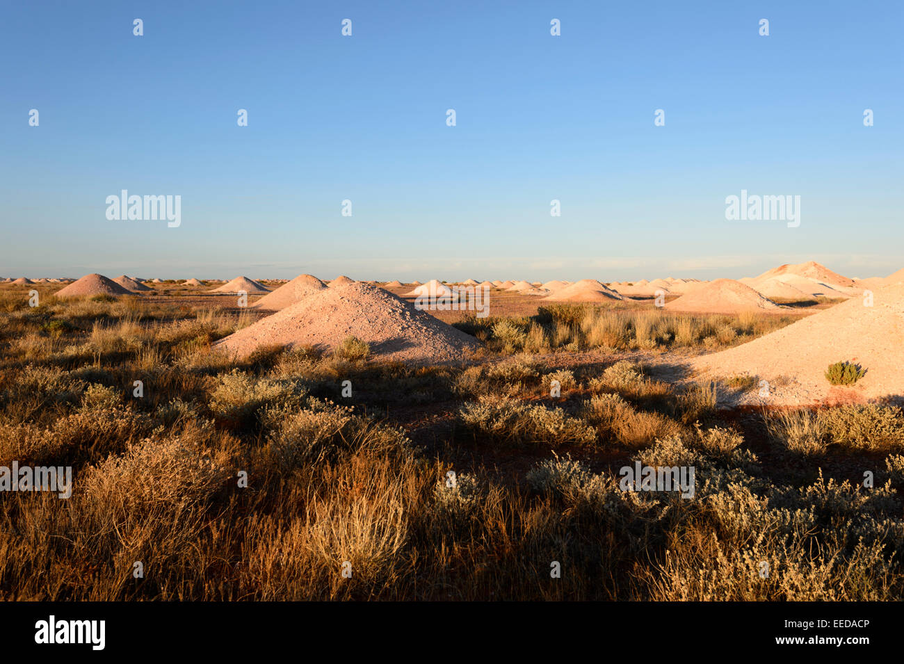 Discarded mullocks from Opal Mining, Coober Pedy, South Australia, SA ...