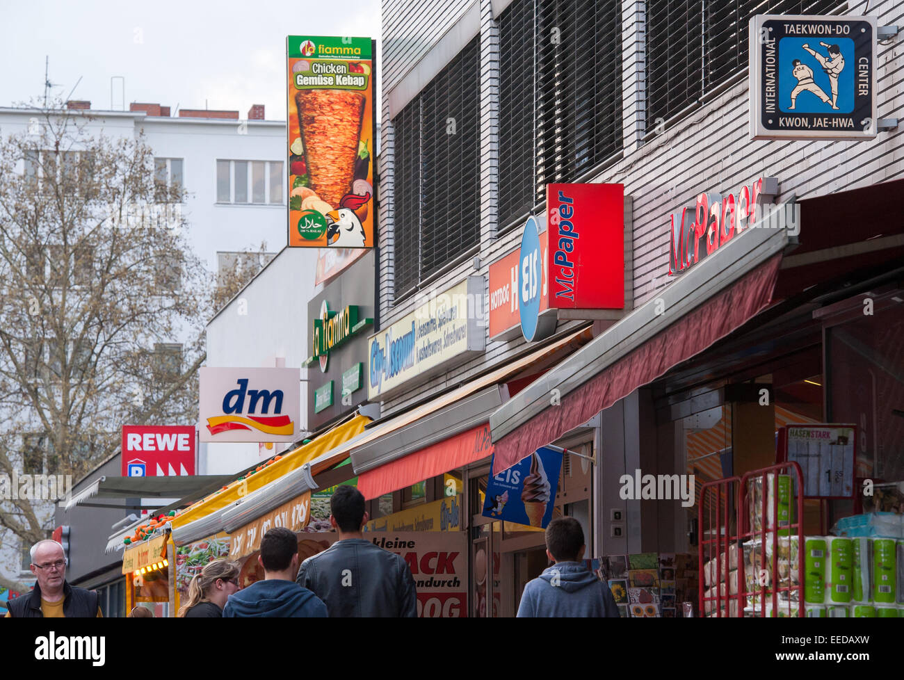 Berlin street scene shops hi-res stock photography and images - Alamy
