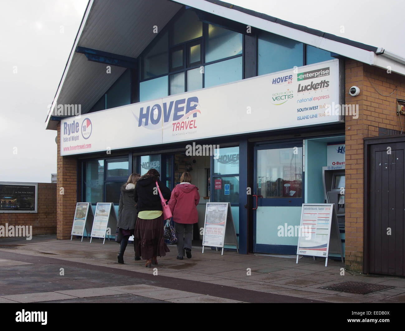 The Hover travel, hovercraft, terminal in Southsea, Portsmouth, England ...