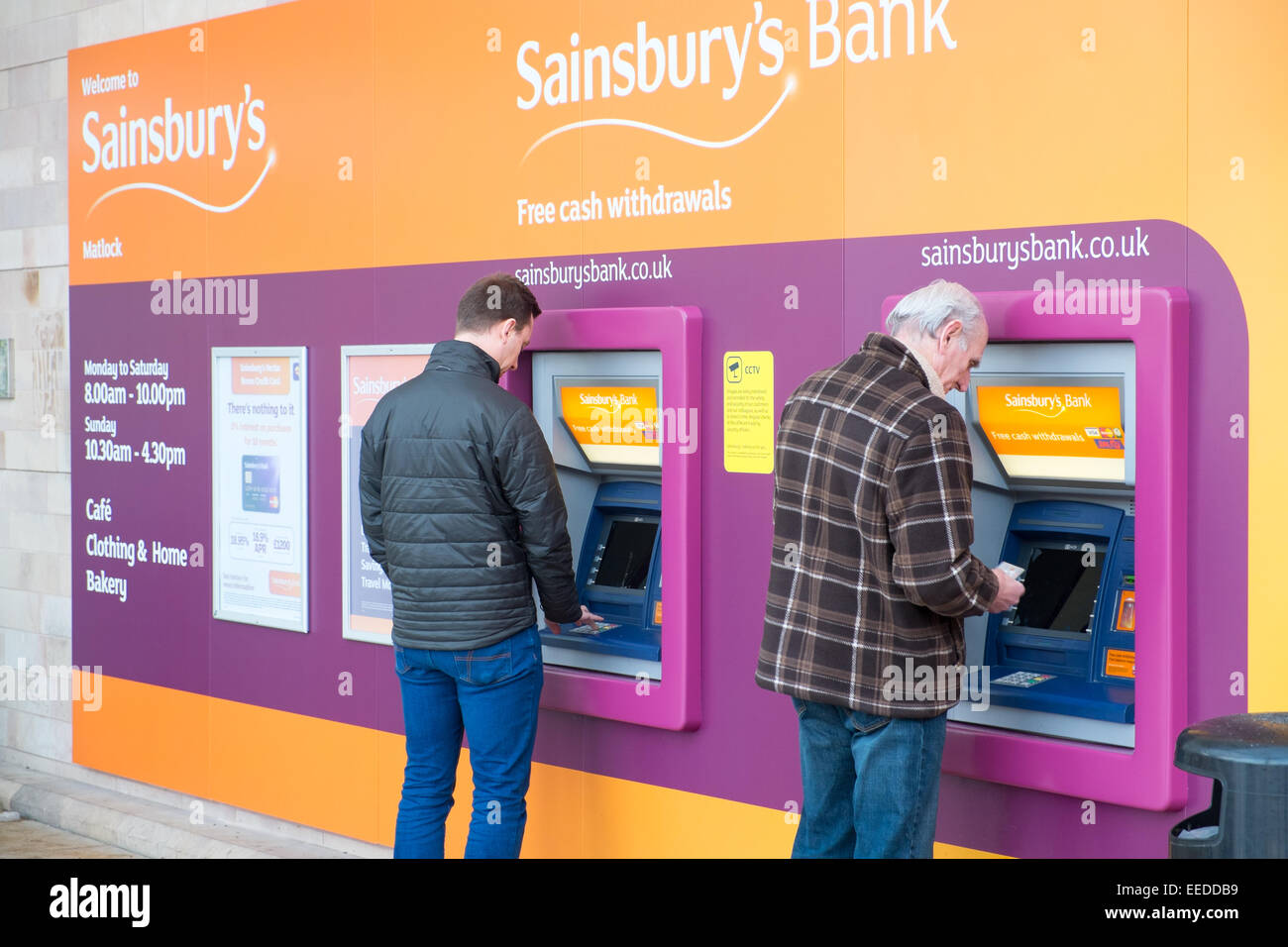 Sainsburys bank atm hi-res stock photography and images - Alamy