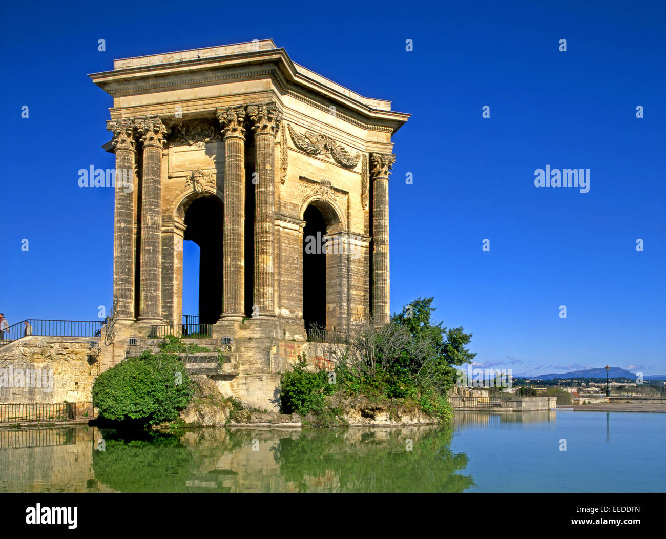Montpellier, Languedoc-Roussillon, France. Chateau d'Eau. Water tower ...