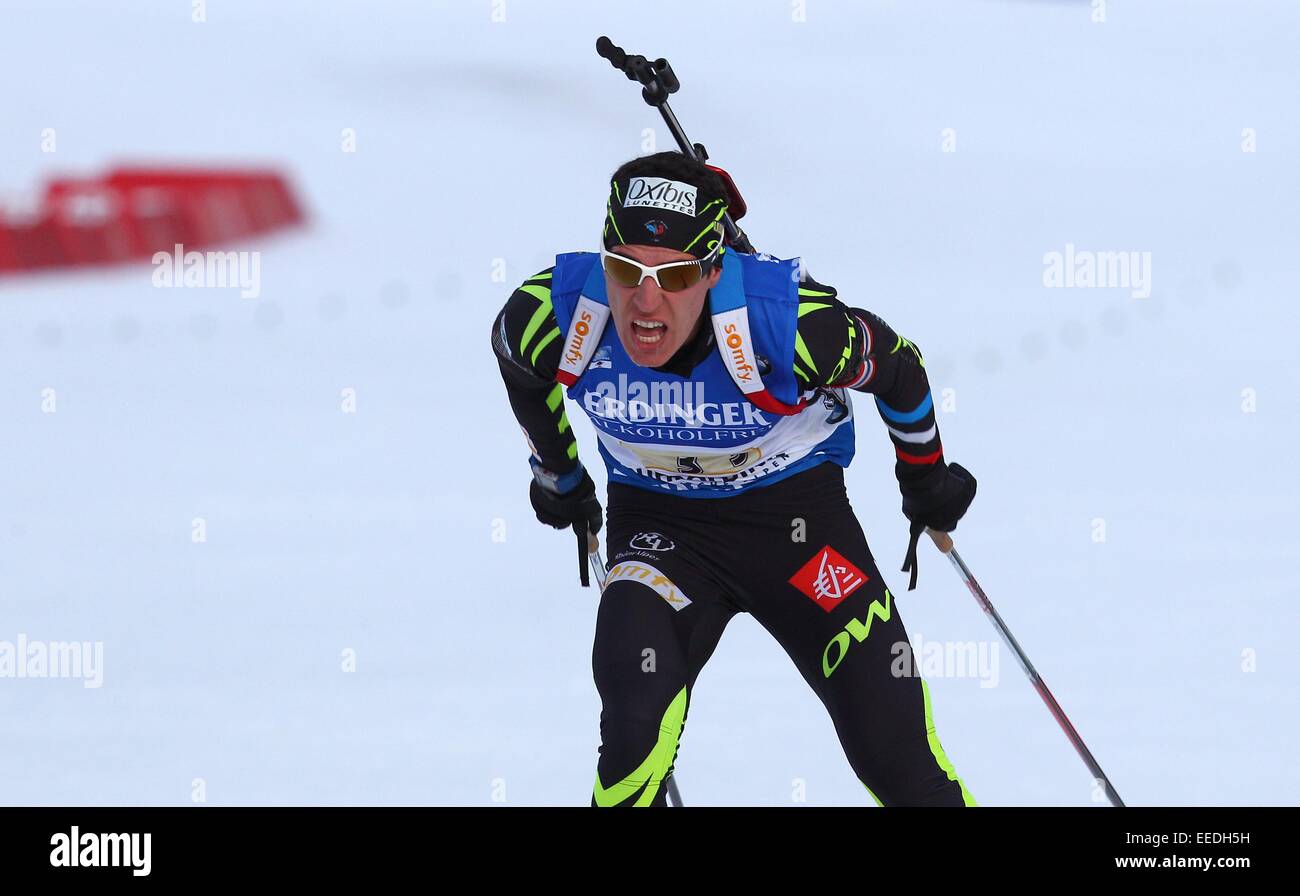 Ruhpolding, Germany. 15th Jan, 2015. Mario Dolder of Switzerland in ...