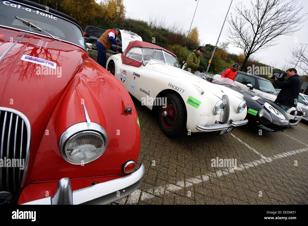 Old and new sports cars on the Beaujolais Run, a navigation challenge ...