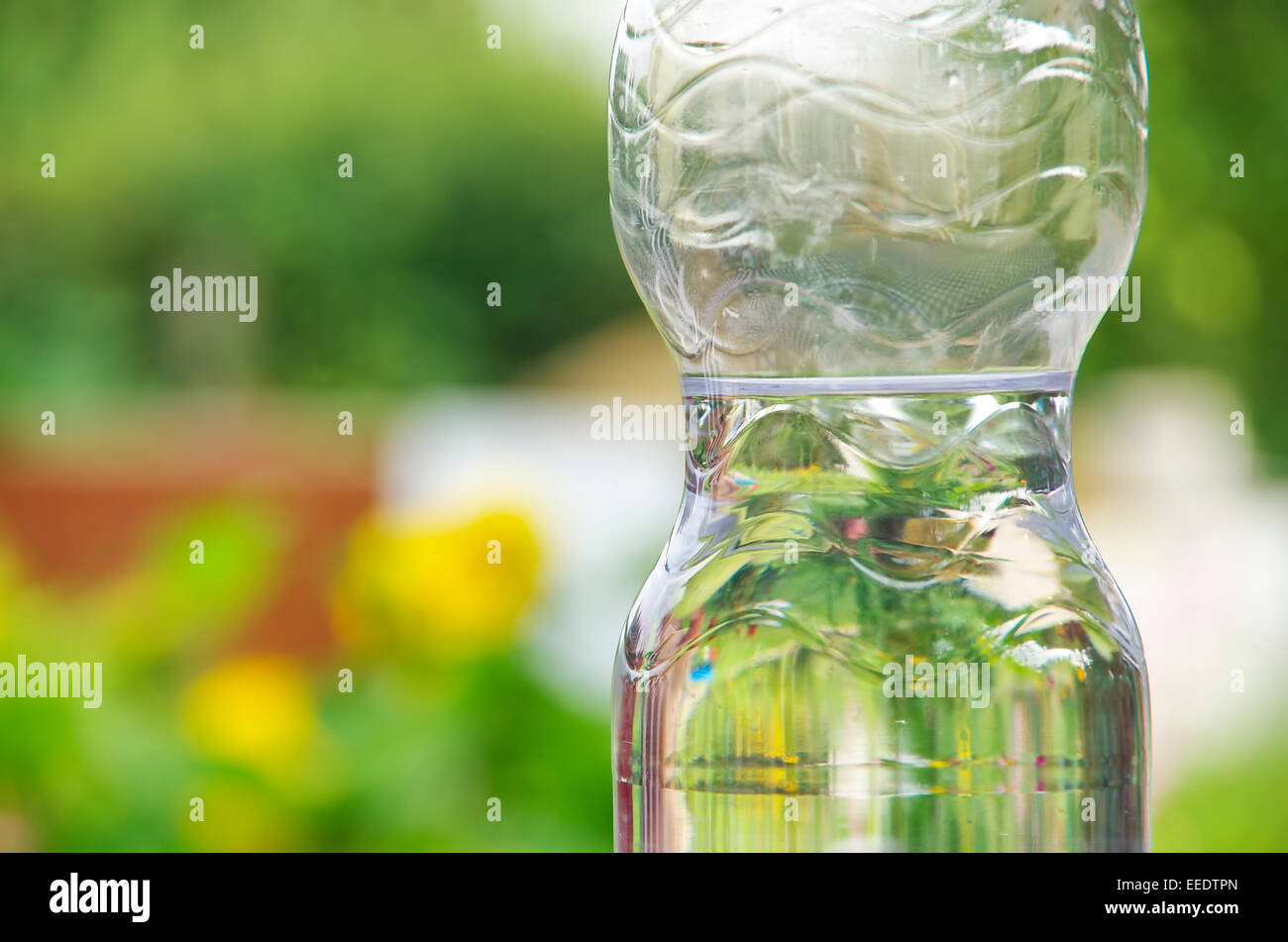 Transparent mineral water plastic bottle Stock Photo - Alamy