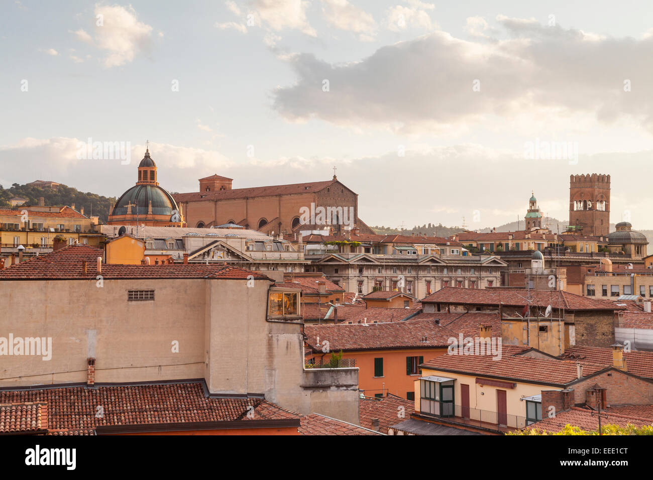 The rooftops of Bologna, Italy Stock Photo - Alamy
