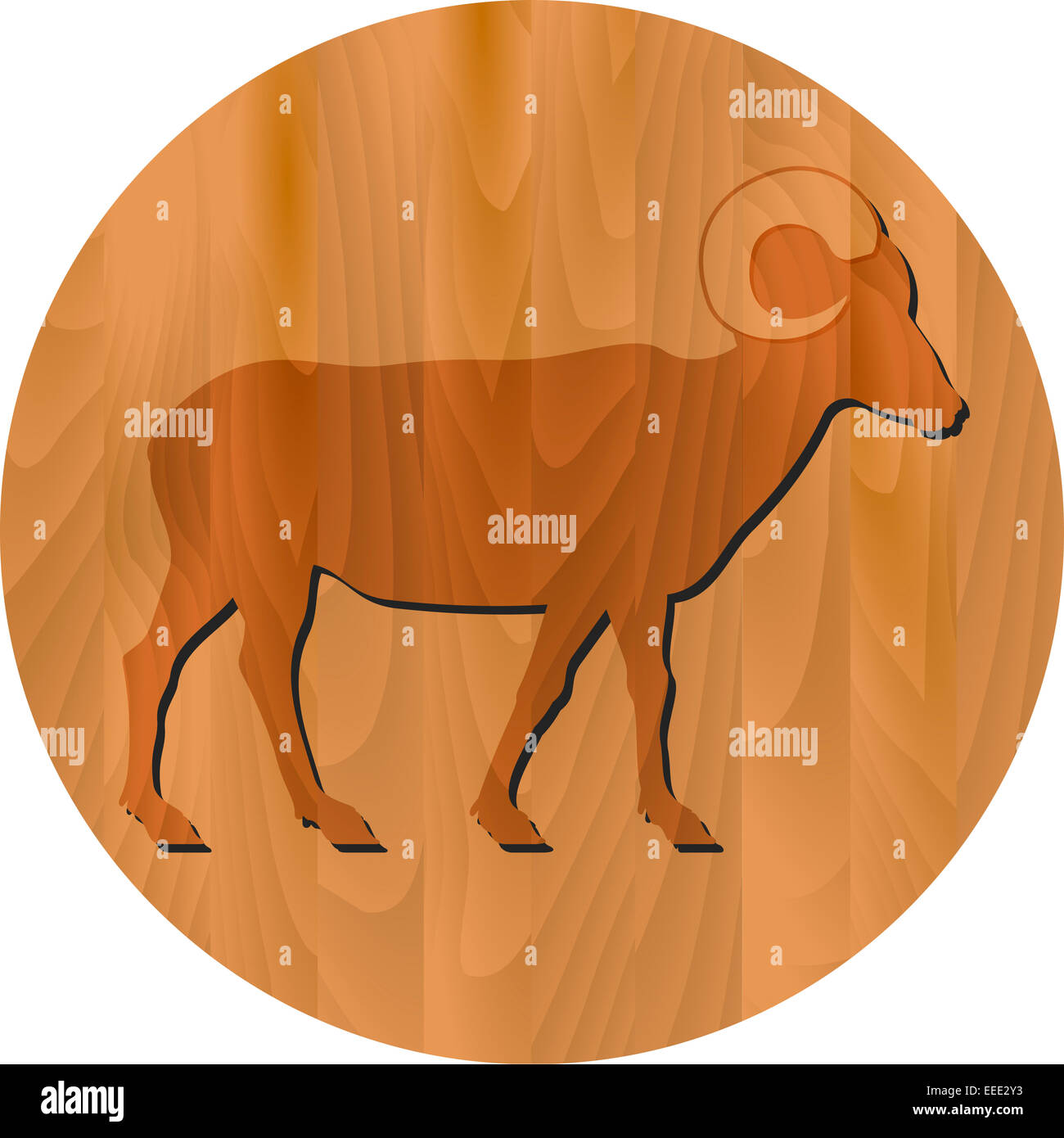 Goat Year - zodiac sign Stock Photo - Alamy