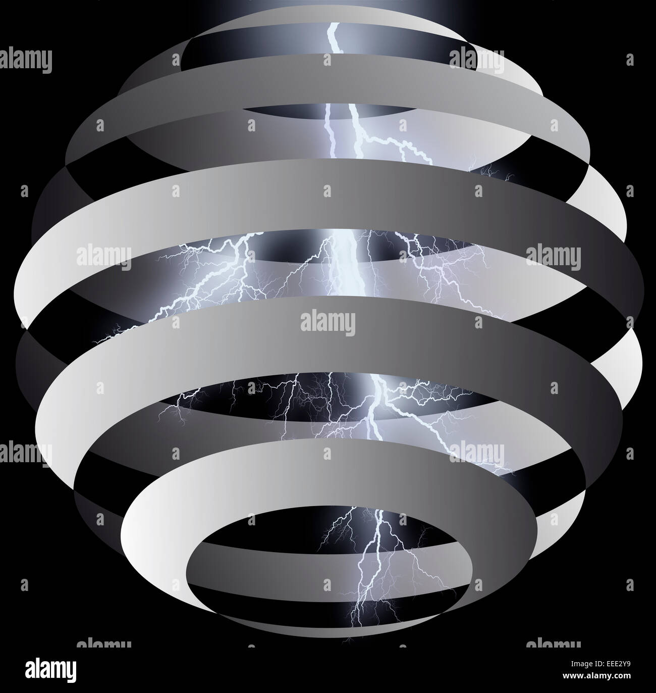 storm in the sphere - streak lightning Stock Photo - Alamy