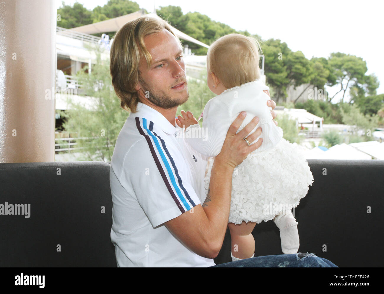 FC Barcelona soccer player and the Croatian representative Ivan Rakitic ...