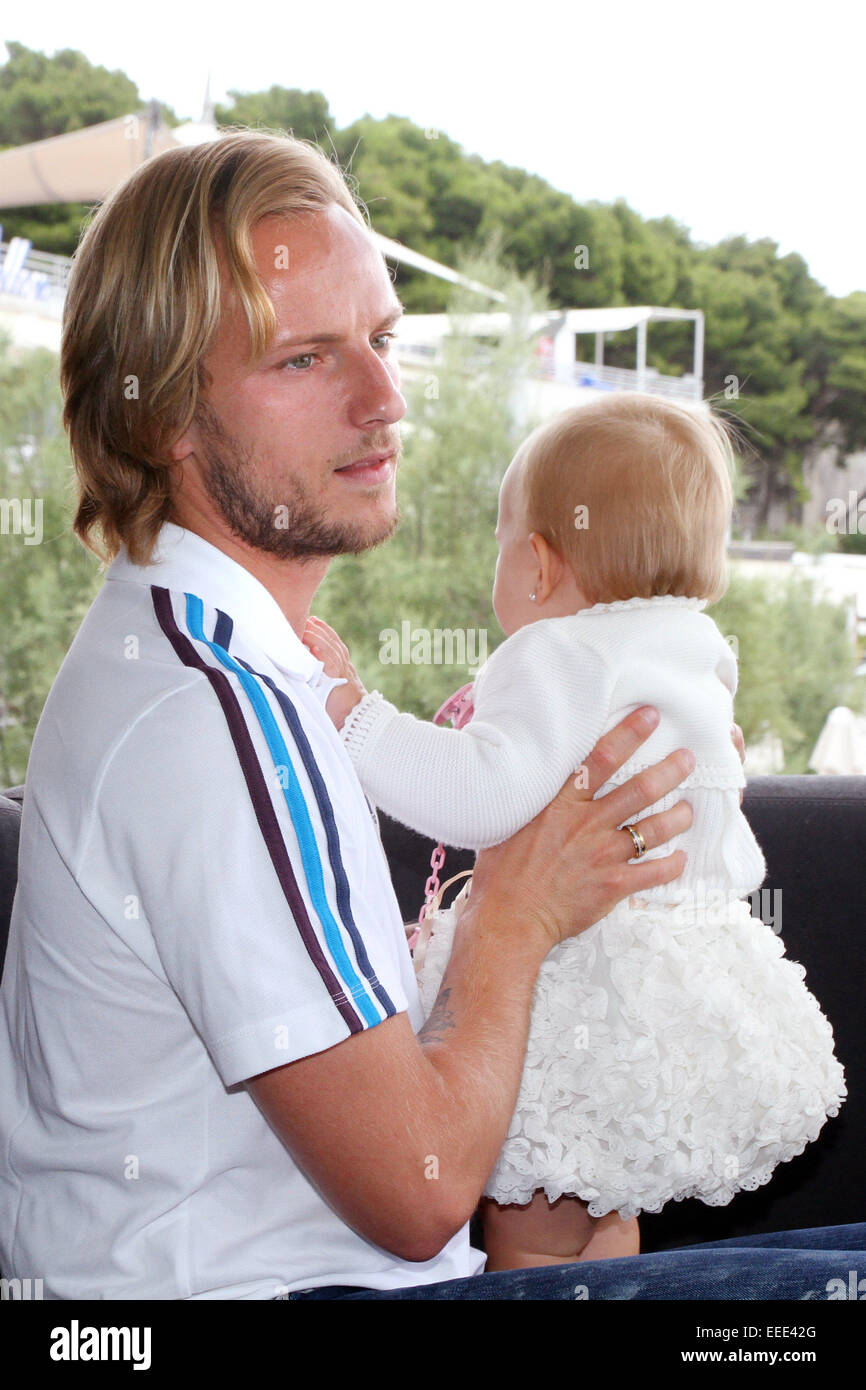 FC Barcelona soccer player and the Croatian representative Ivan Rakitic ...