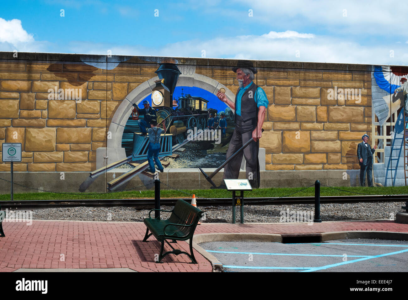 Mississippi River Tales Mural, Cape Girardeau Misouri Stock Photo - Alamy