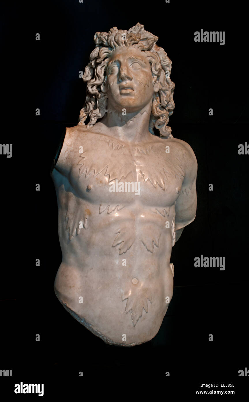 Torso of triton or sea centaur Sculpture 180-193 AD Marble cm 95,5 ...