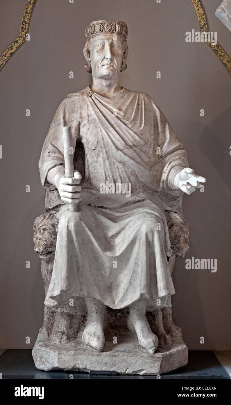 Statue of Charles I of Anjou ( Charles I 1227 – 1285 King of Sicily ...