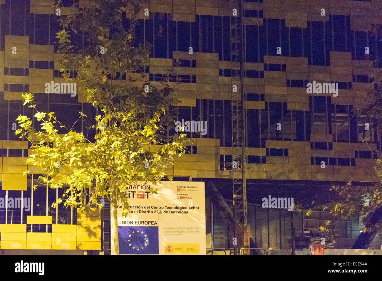 new office building in technology district 22@ in Barcelona 04.10.2014 ...