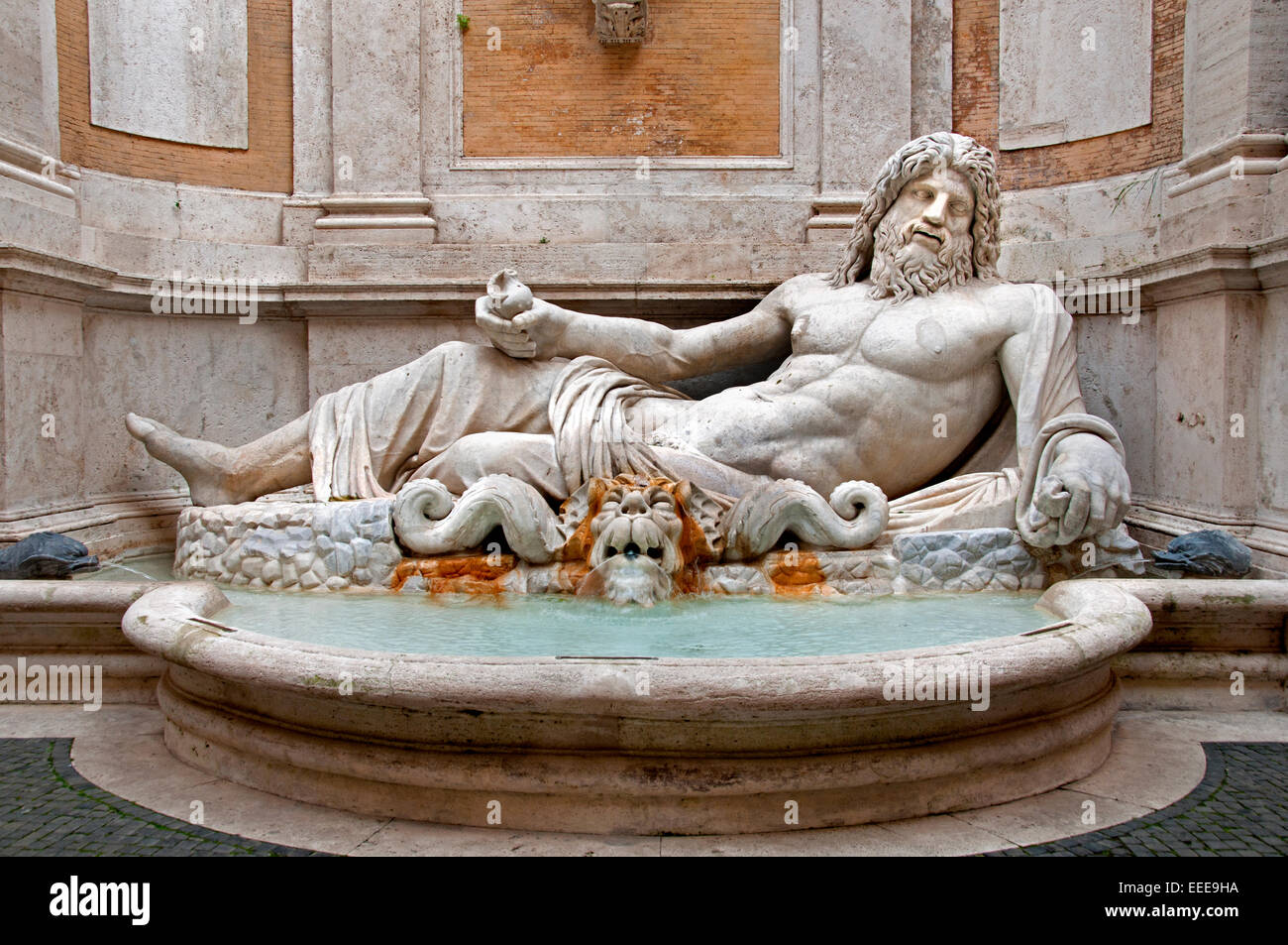 Colossal statue restored as Oceanus: “Marforio” 1rst - 2nd century AD ...
