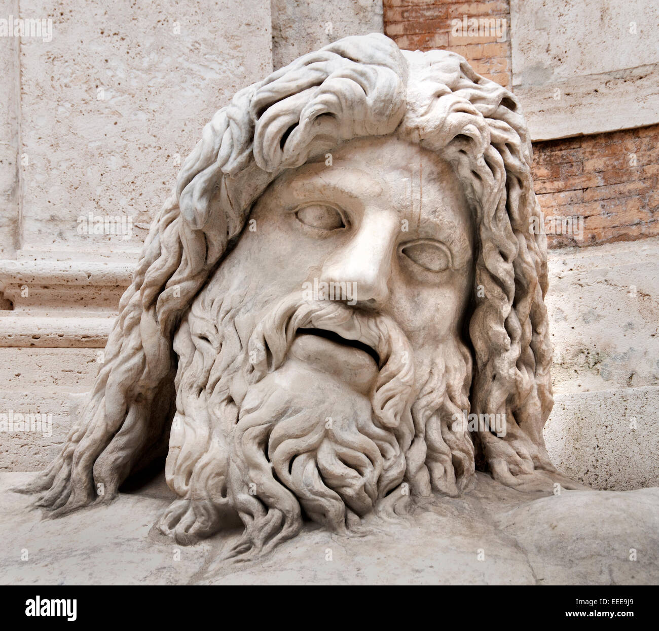 Detail of the Colossal statue restored as Oceanus: “Marforio” 1rst ...