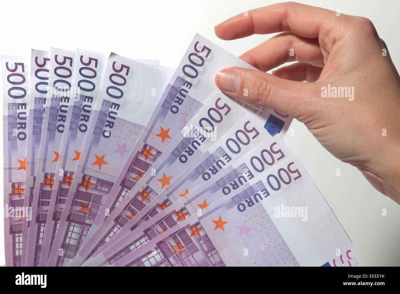 500 Euro banknotes, 08.January 2015 Stock Photo - Alamy