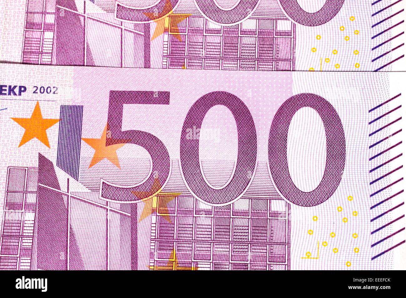 500 Euro banknotes, 08.January 2015 Stock Photo - Alamy