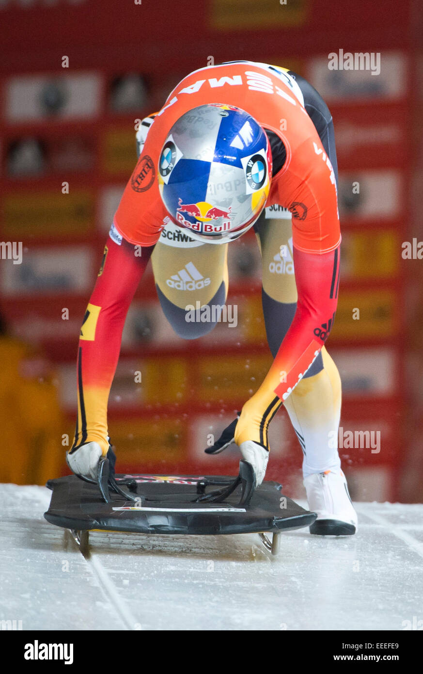 Koenigssee, Germany. 16th Jan, 2015. Anja Selbach of Germany in action ...
