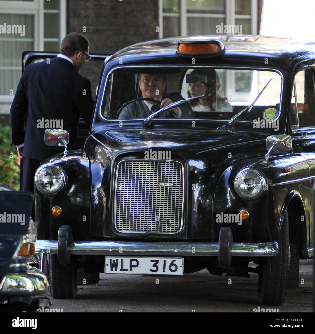 Tom Hardy filming scenes on the set of 'Legend' Featuring: Tom Hardy ...