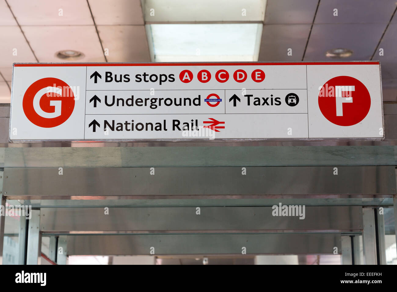 Bus station signage hi-res stock photography and images - Alamy