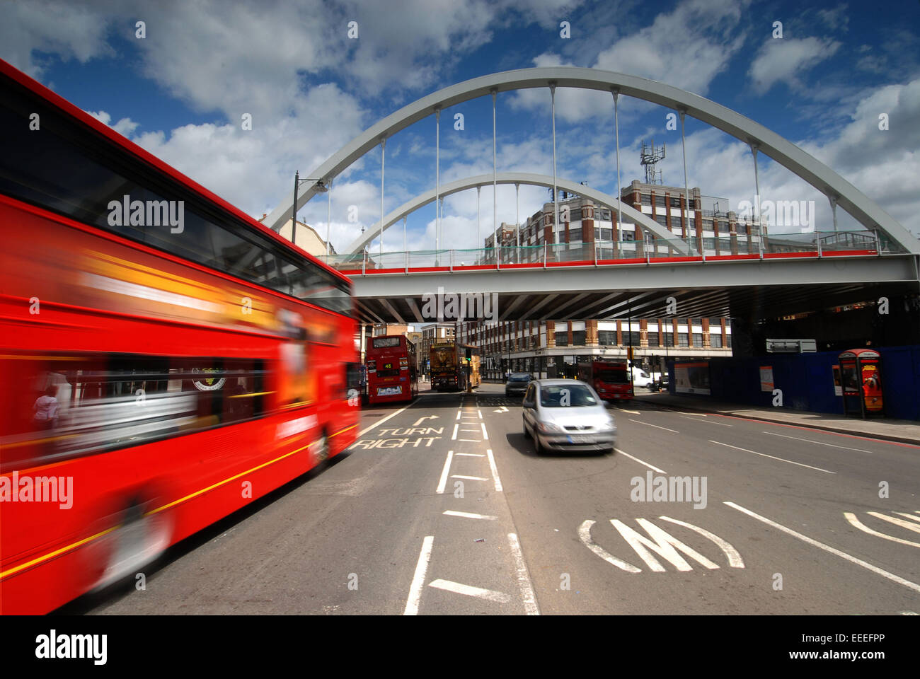 Bus and bridge Stock Photo - Alamy