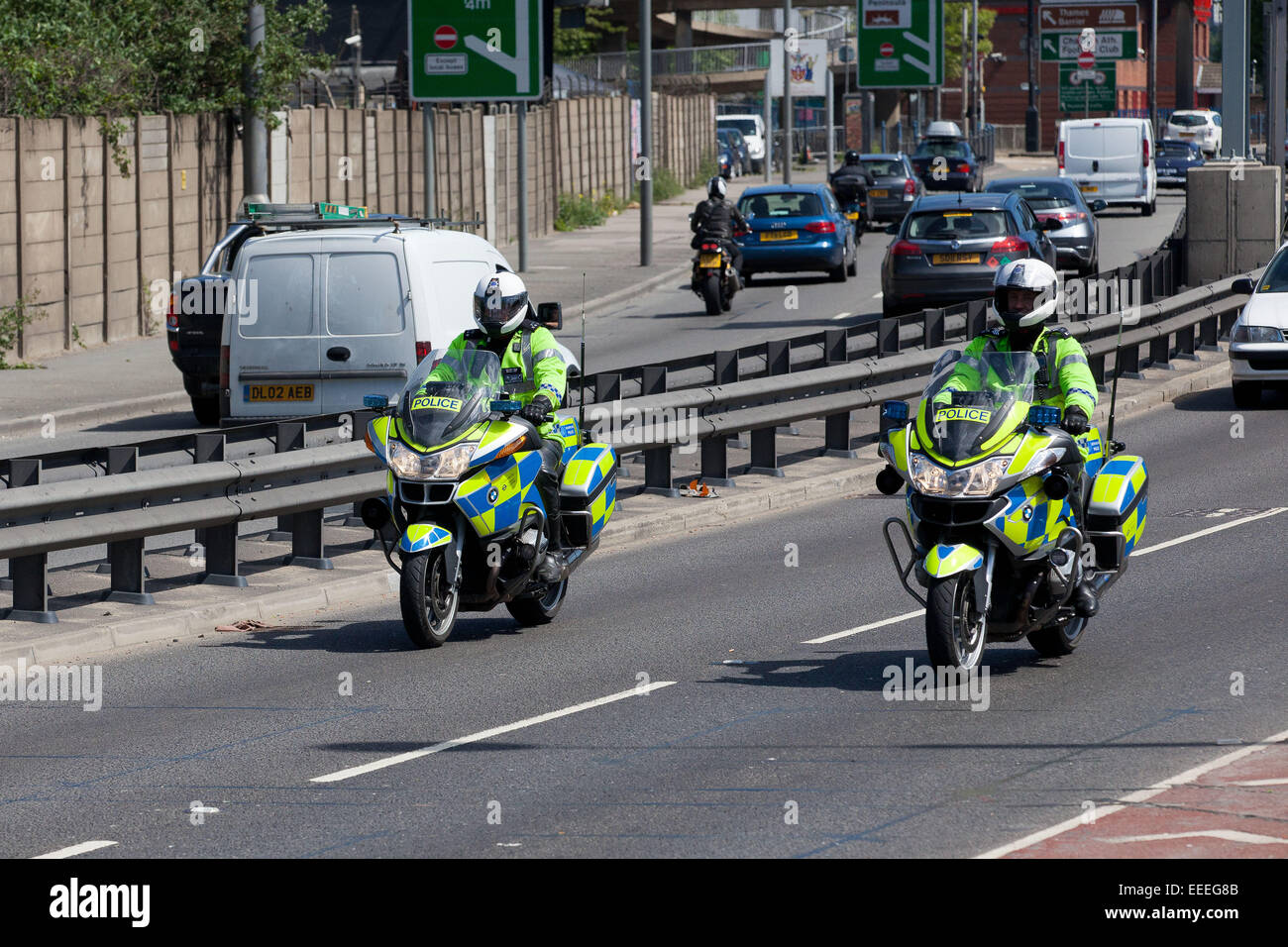 Blackwall Tunnel police enforcement Stock Photo - Alamy